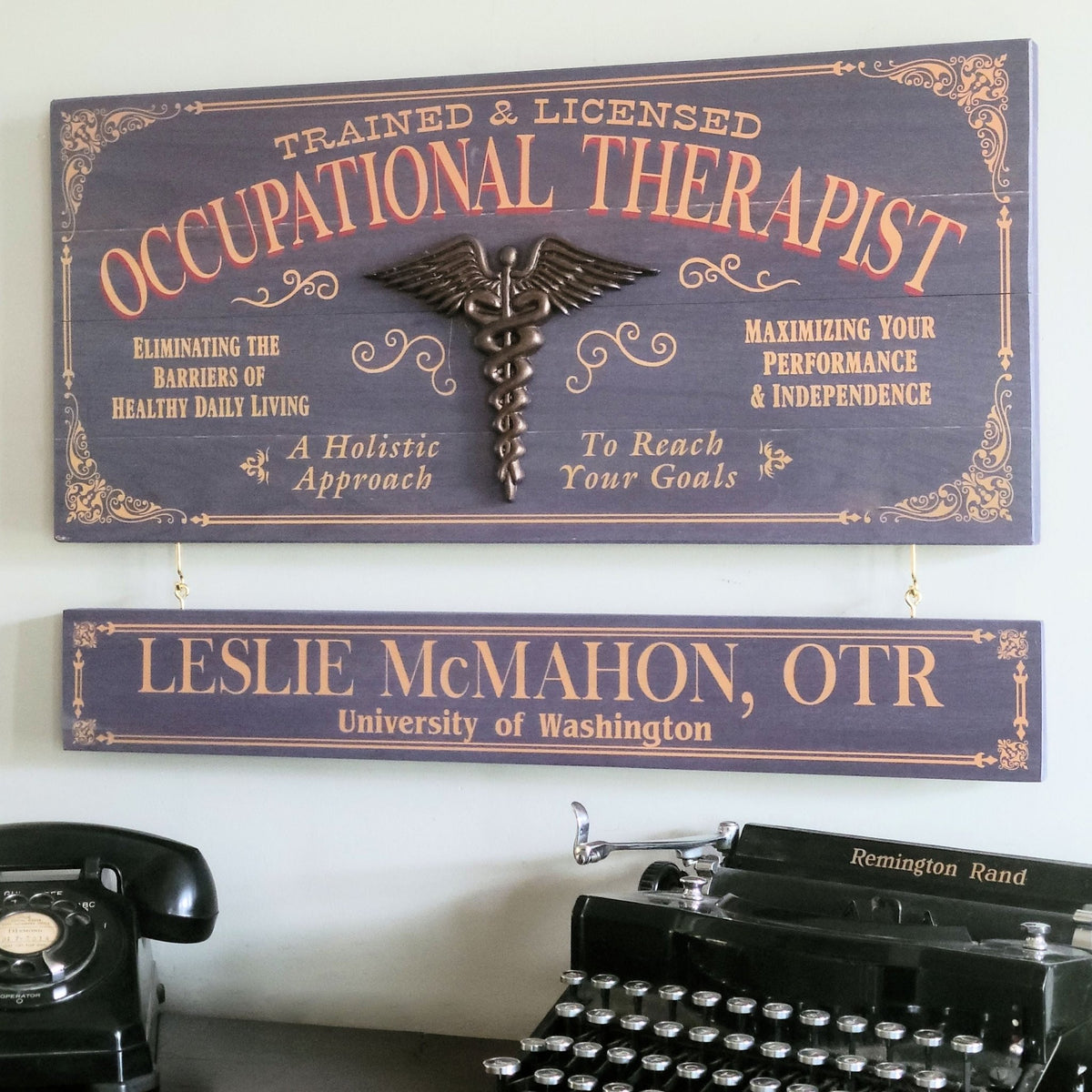 Occupational Therapist Wood Plank Sign with Optional Personalization ...