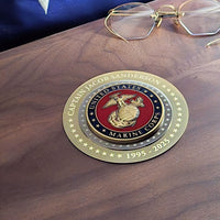 Large Deluxe Personalized U.S. Marines Keepsake Box with Medallion – A ...