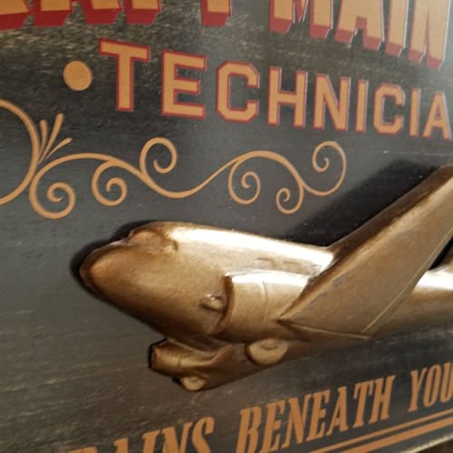 Aerospace Engineer Wood Sign with Optional Personalization – A Simpler Time