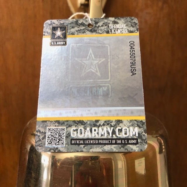 7 Inch Diameter Polished Brass Army Emblem Wall Bell – A Simpler Time