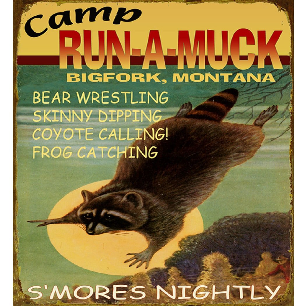 Camp Run-A-Muck Personalized Cabin Sign – A Simpler Time