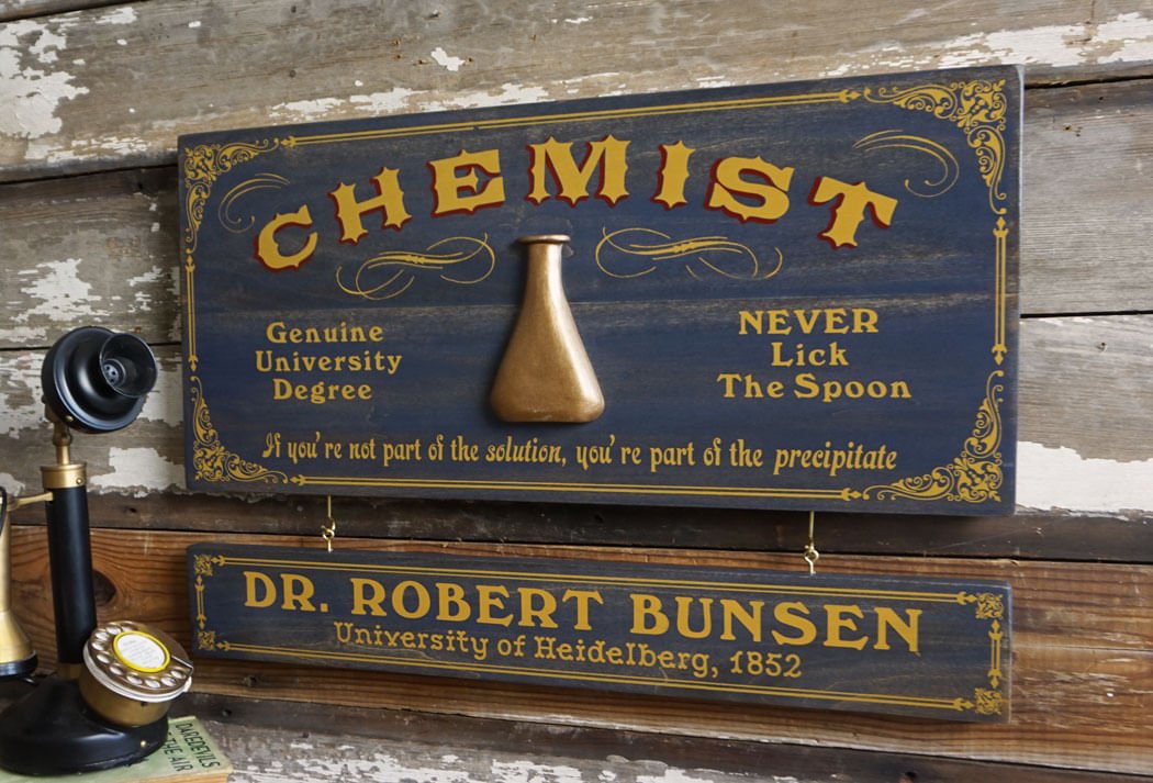 Chemist Wood Sign with Optional Personalization – A Simpler Time
