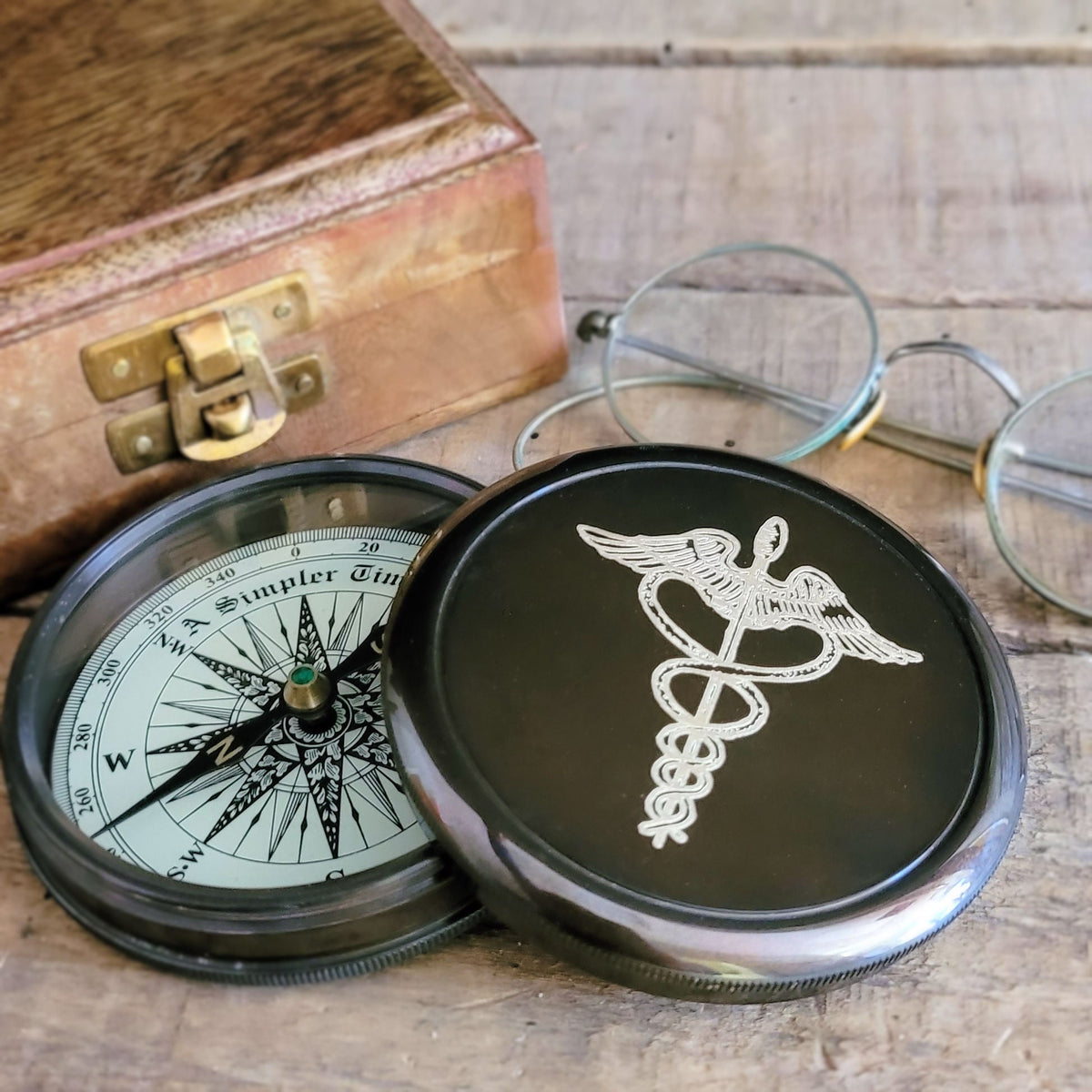 Engraved Medical Compass – A Simpler Time