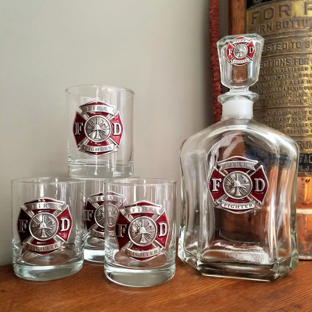 Firefighter Deluxe Barware – A Simpler Time