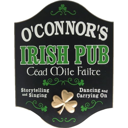 Irish Pub (Cead Mile Failte) Personalized Sign – A Simpler Time