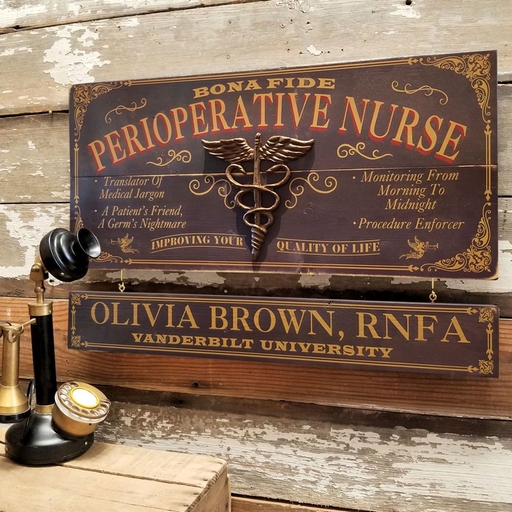 Perioperative Nurse Wood Sign with Optional Personalization – A Simpler ...