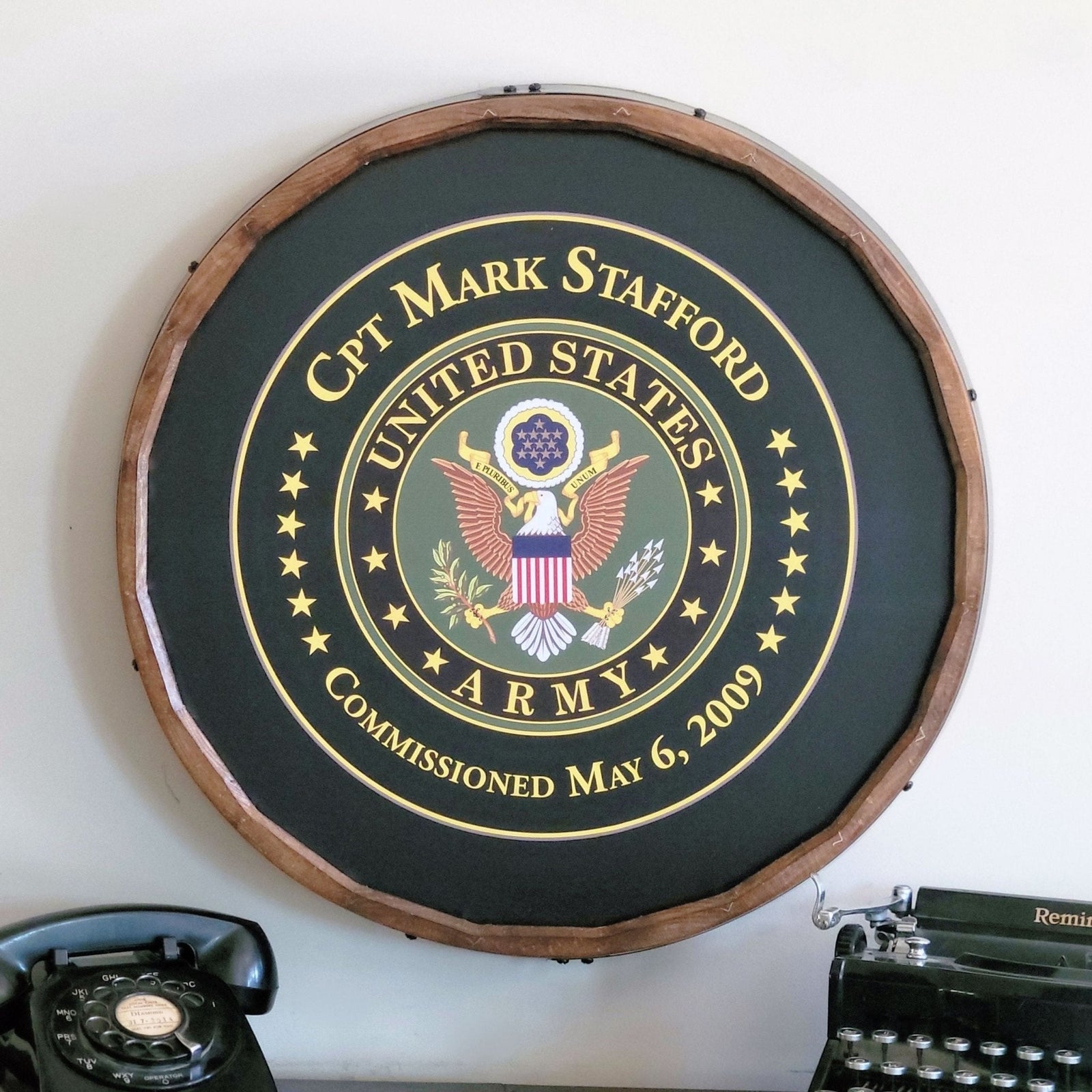 Personalized Army Barrel End Sign – A Simpler Time