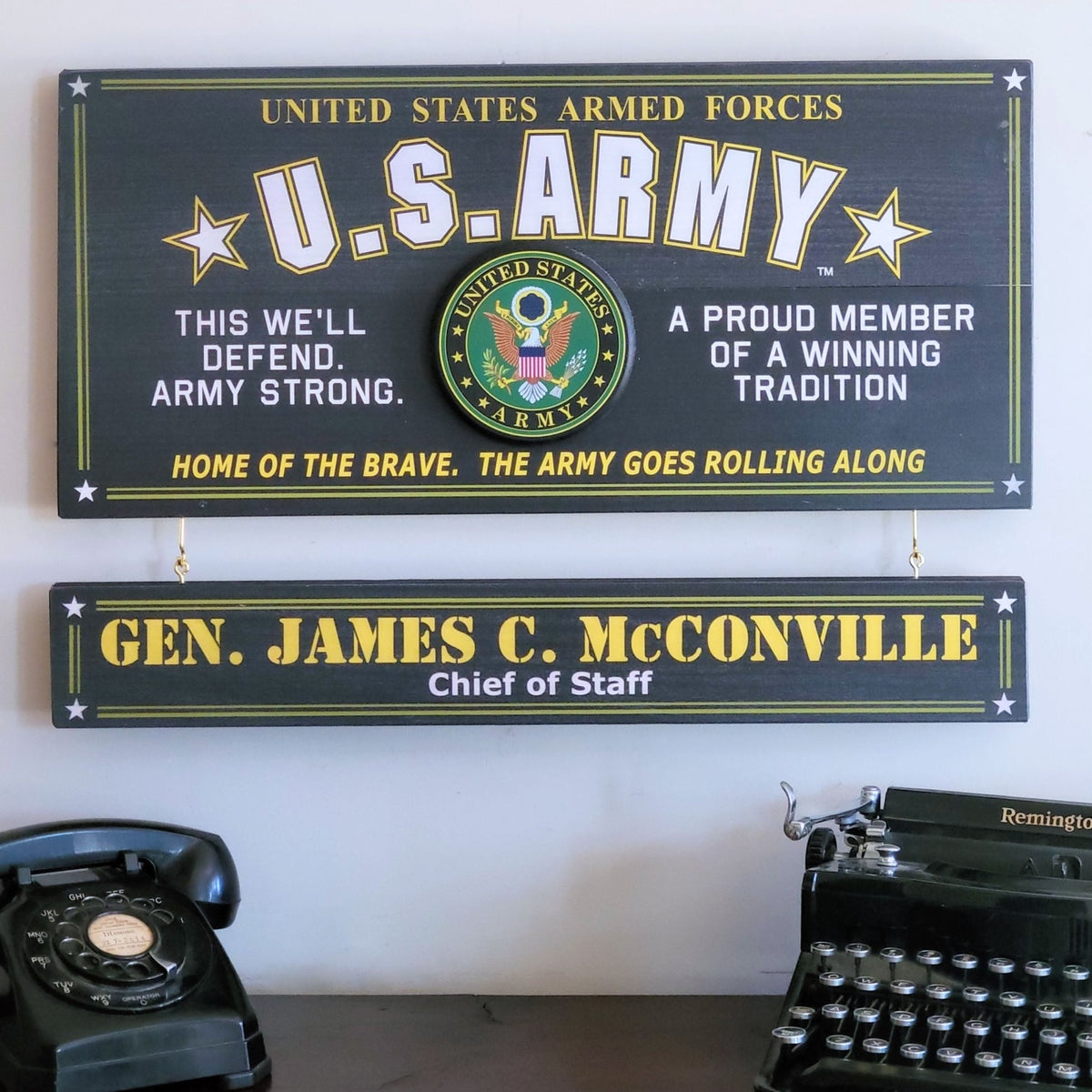Personalized Army Sign – A Simpler Time