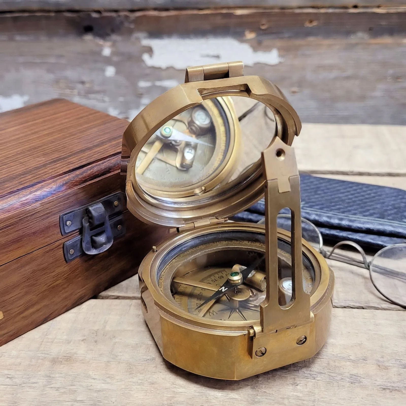 Personalized U.S. Navy Military Compass – A Simpler Time