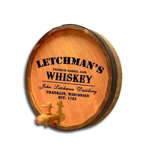 Personalized Whiskey Label Barrel Sign – A Simpler Time